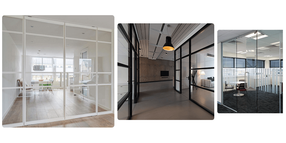 Partisi Kaca - Partisi Kaca Aluminium - Eterna Cubicle Toilet